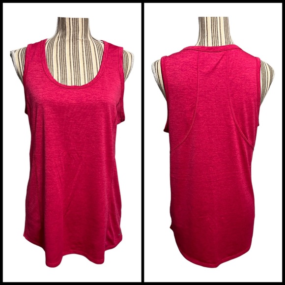 bcg | Tops | Bcg Pink Tank Top Athletic Muscle Top Large Polyester ...